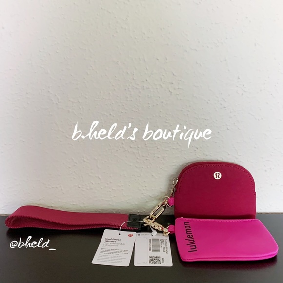 lululemon athletica | Bags | Lululemon Dual Pouch Wristlet In Sonic ...